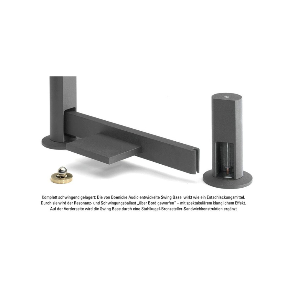 Die Swing Base ist ein Zubehör für Lautsprecher von Boenicke Audio ...